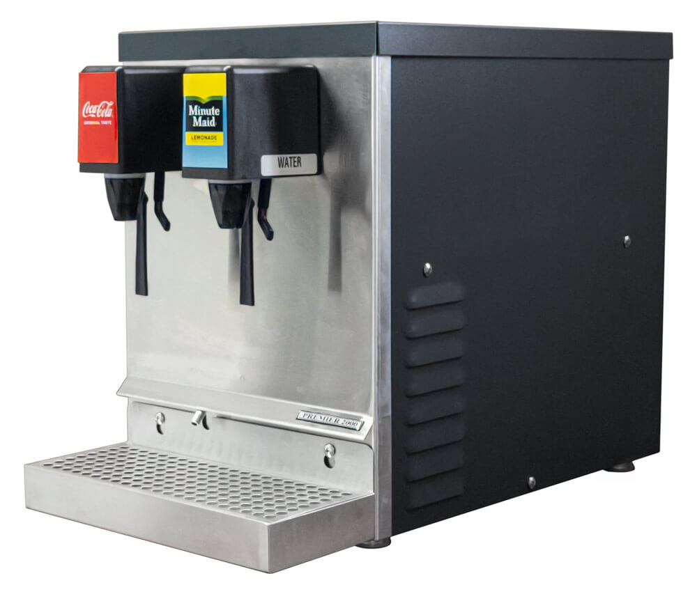 CX2000 - 2-Flavor Compact Counter Electric Soda Fountain System with ...