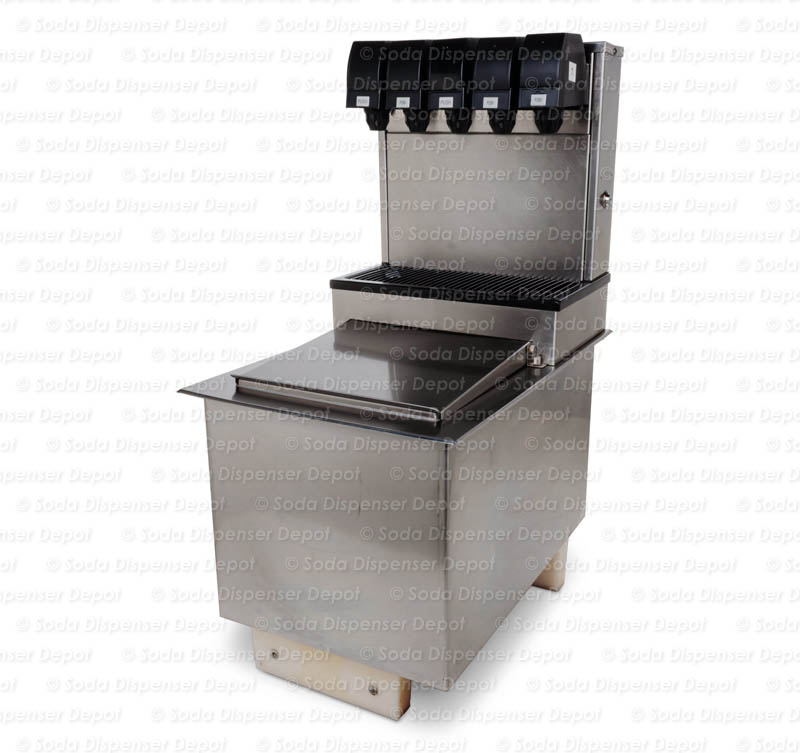 di00155B - 5-Flavor Drop-in Soda Fountain System w/ Cabinet ...