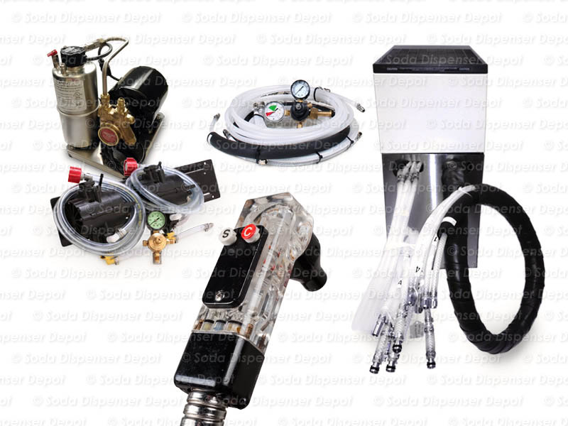 sg22200 - Complete 2-Flavor Soda Gun System — SodaDispenserDepot.com