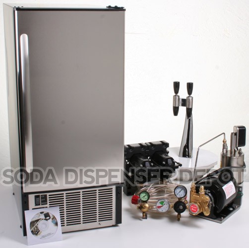 da00109 - 2-Flavor Draft Arm Soda Fountain System w/ NEW Under Counter ...
