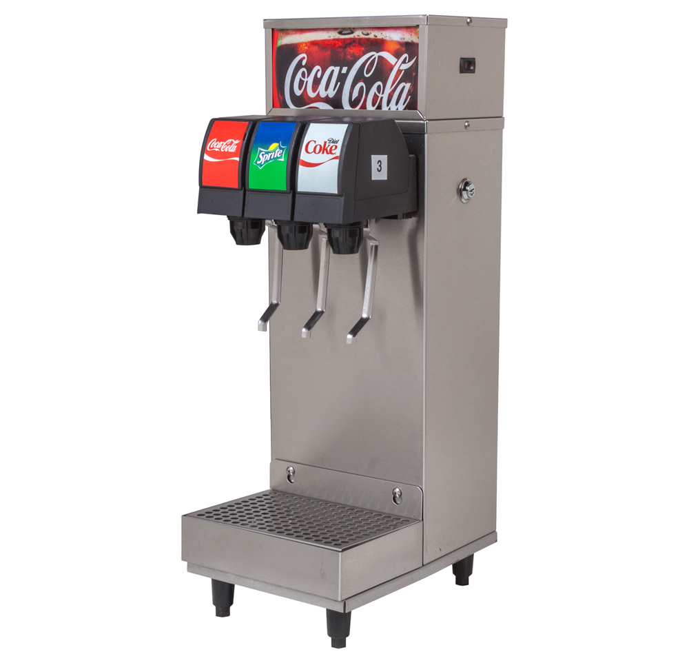 t00113 - Complete 3-Flavor Tower Soda Fountain System ...