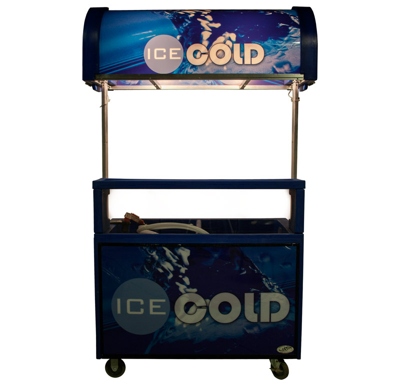 ui00404 - 4-Flavor Soda Gun Mobile Concession Cart — SodaDispenserDepot.com