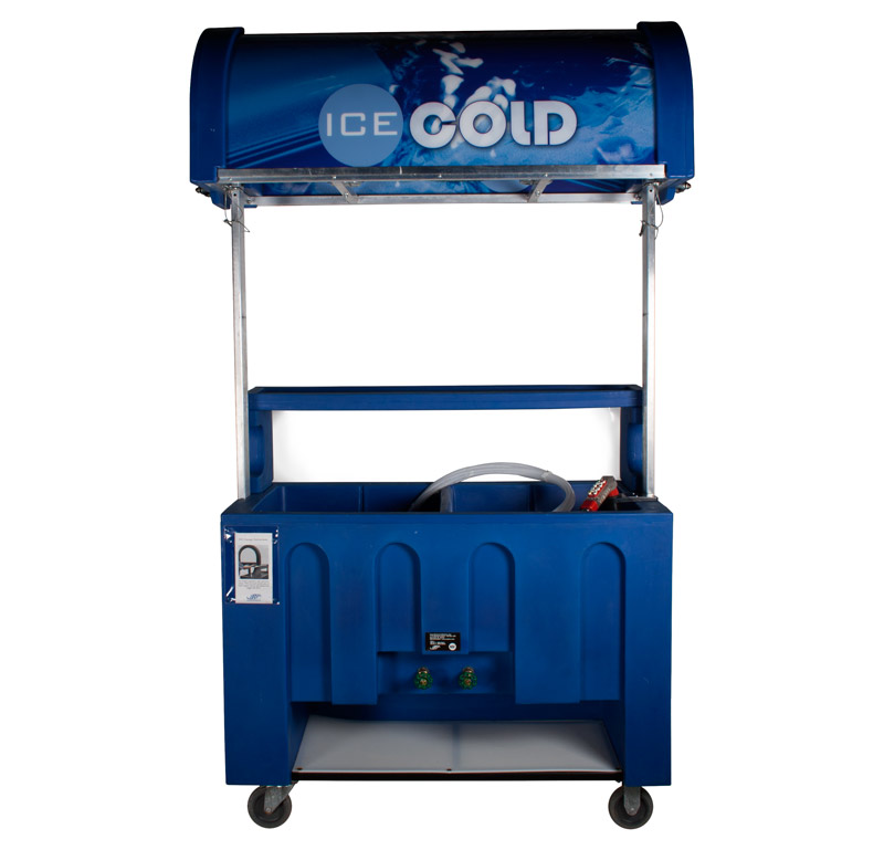 ui00404 - 4-Flavor Soda Gun Mobile Concession Cart — SodaDispenserDepot.com